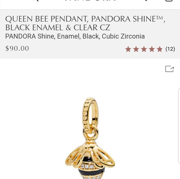 Pandora | Jewelry | New Pandora Queen Bee Dangle Charm | Poshmark
